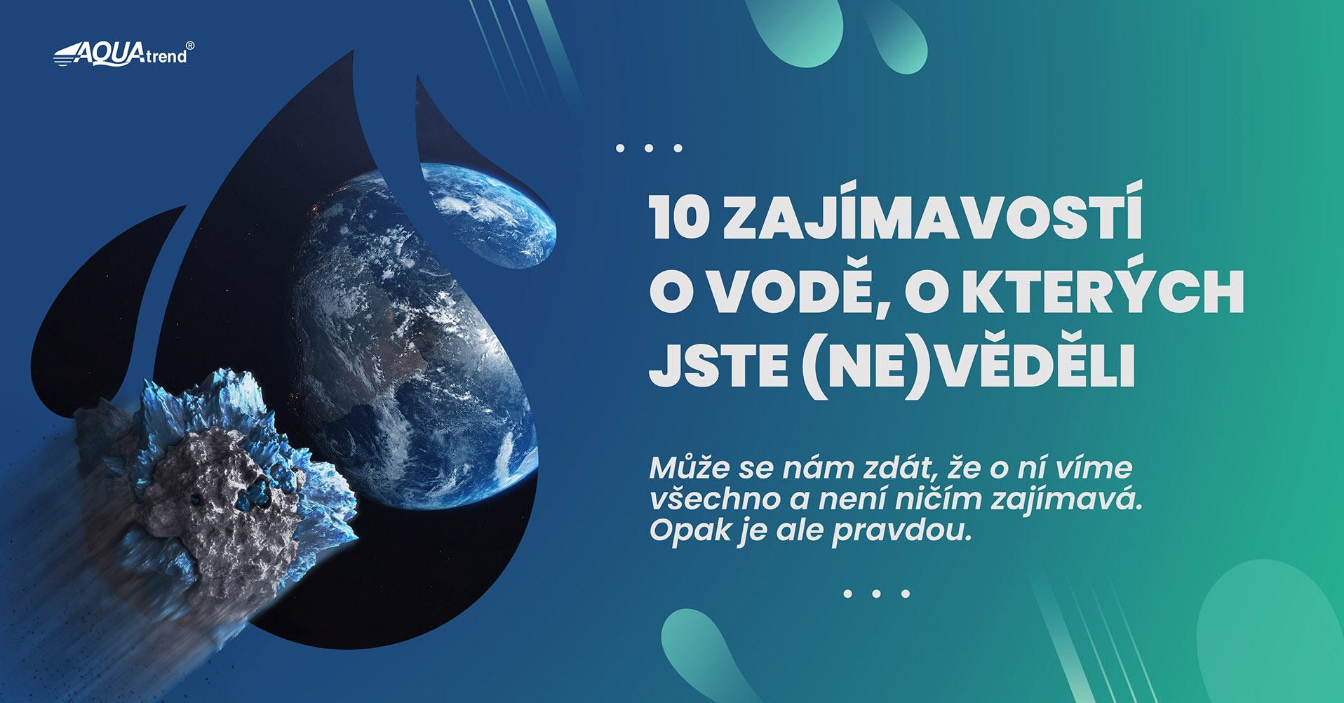 10 zajímavostí o vodě, o kterých jste (ne)věděli